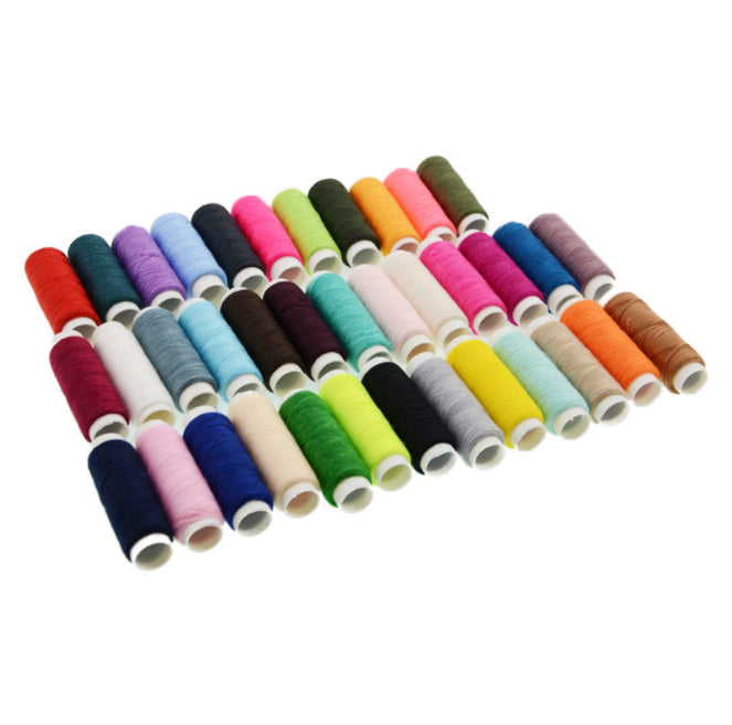 5PCS polyester sewing thread (120YARDS (110meters)about in length ...